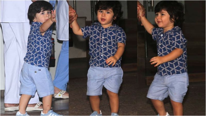 Taimur is ecstatic to meet his paparazzi friends