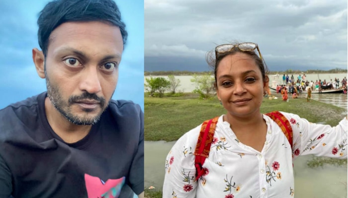 Bidipta Chakraborty & Birsa Dasgupta extend their hand for amphan ...