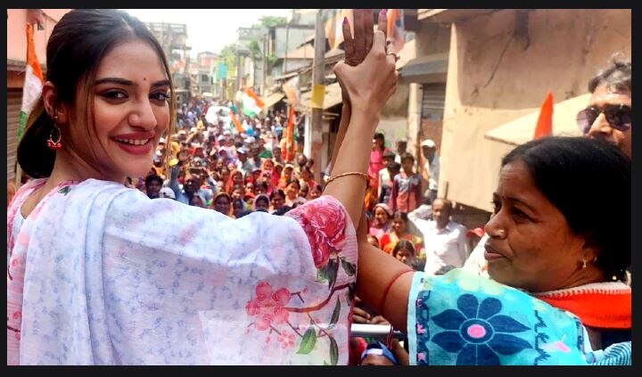 WB assembly election 2021 : TMC MP, Actress Nusrat Jahan in election ...
