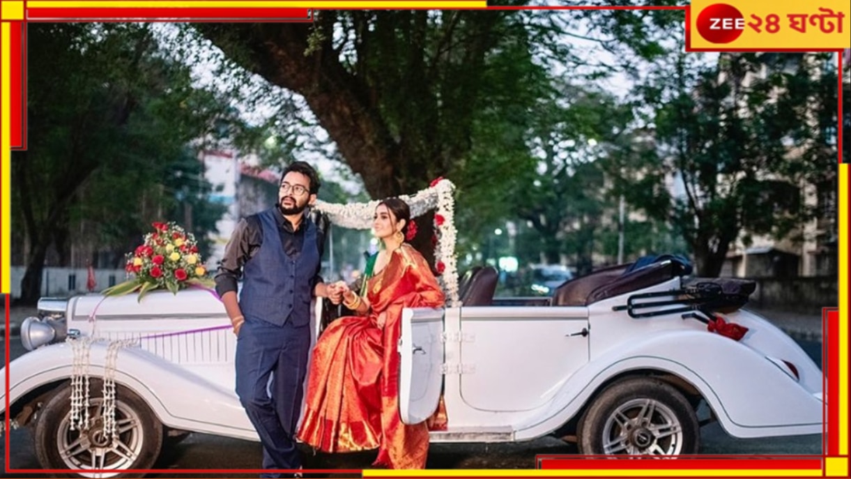 রোলস রয়েসে চেপে নতুন বউ দর্শনাকে নিয়ে বাড়ি ফিরলেন সৌরভ, ভাইরাল ...